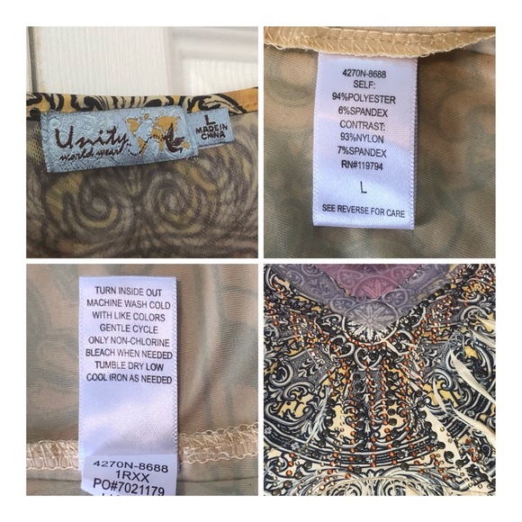 Unity World Wear | Dresses | Unity World Wear Dress L Sublimation Boho ...